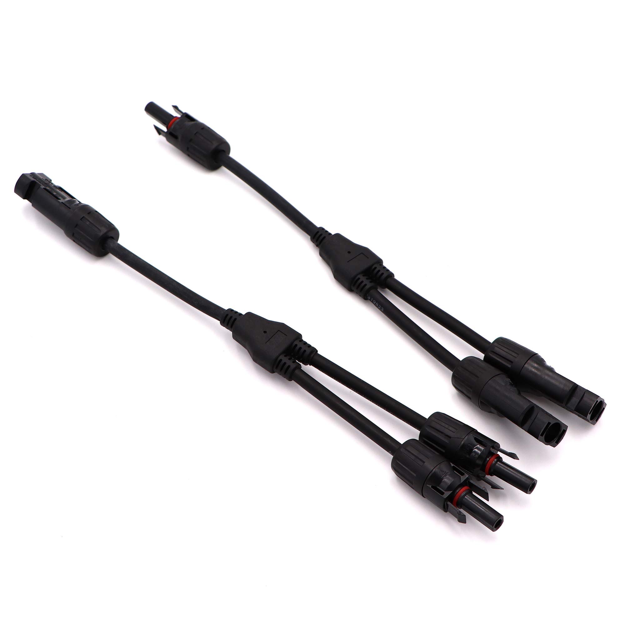 Ruikarhop Solar Connectors Y Branch 1 to 2 Parallel Adapter Cable Wire Plug Tool Kit for Solar Panel