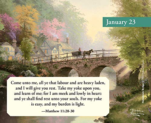 Thomas Kinkade Studios Perpetual Calendar with Scripture