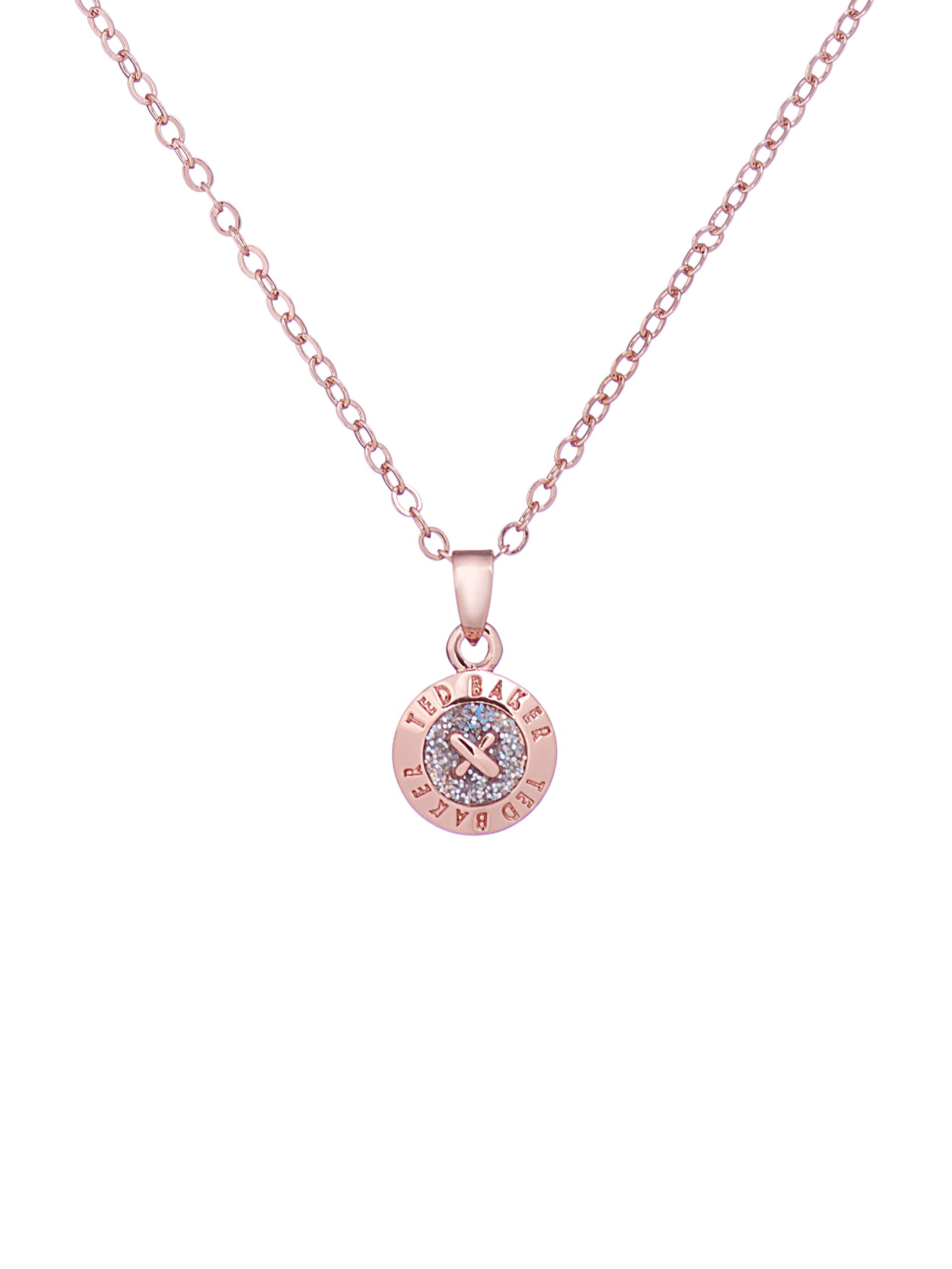 Ted Baker London Elvina Enamel Mini Button Pendant Necklace for Women