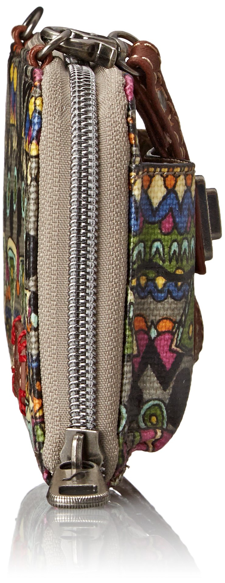 Sakroots Women's Artist Circle Smartphone Crossbody, Charcoal One World, One Size