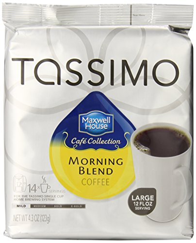 Tassimo Maxwell House Cafe Collection Mild Morning Blend Coffee 14-Count (Pack of 2)
