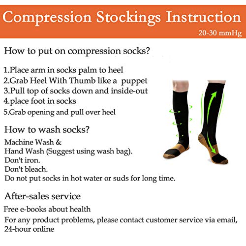 SunFeeling Compression Socks for Women & Men Circulation (3 Pairs) - Best Support for Athletic Running Nurses Recovery Travel,Large-X-Large