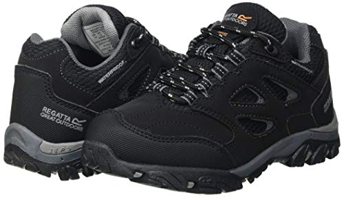 Regatta Childrens/Kids Holcombe Low Junior Hiking Boots (5 M US Big Kid) (Black/Granite)