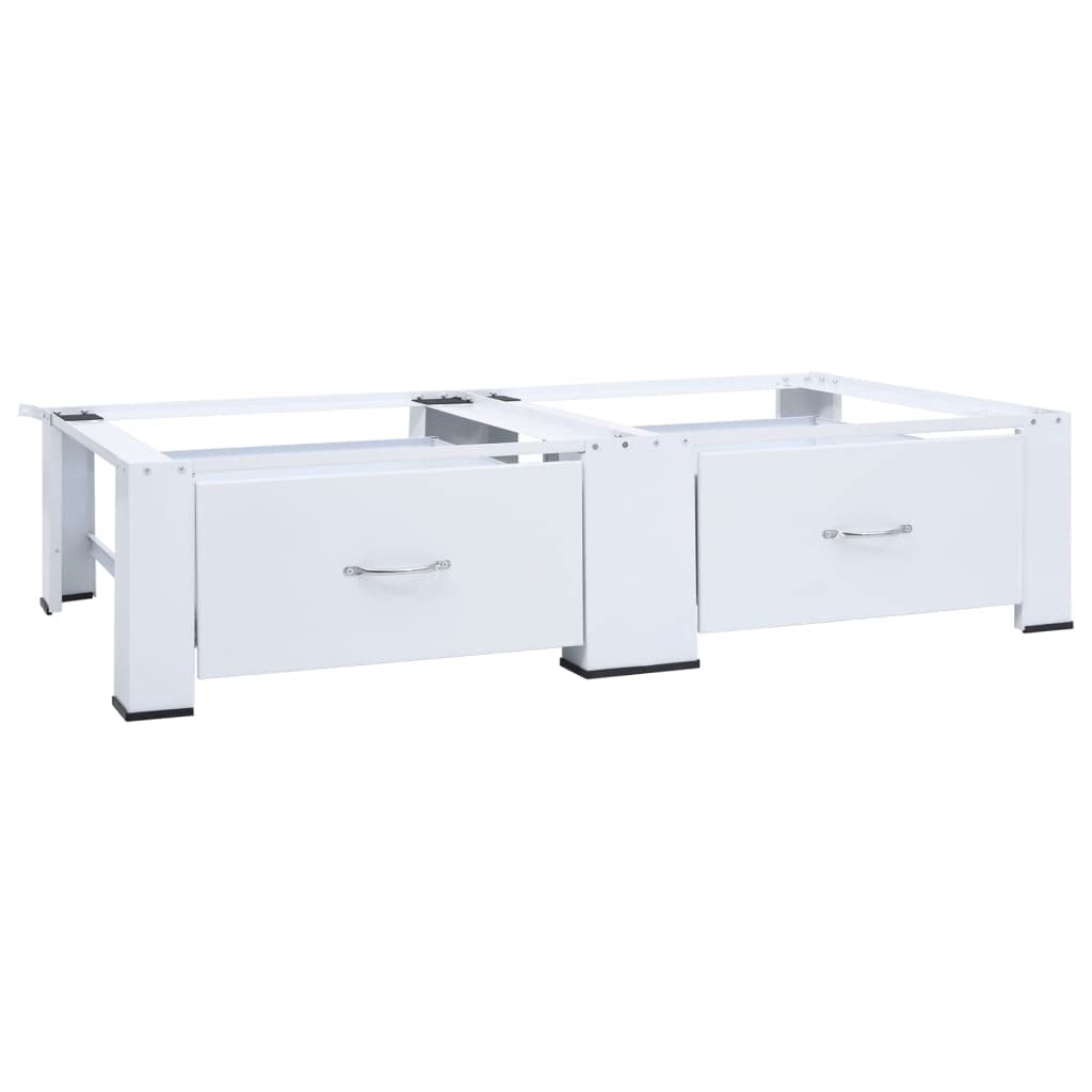 YEZIYIYFOB Double Washing and Drying Machine Pedestal Base Stand Stacking Kit Shelf Dryer Mini Refrigerator Cabinet Stackable Kit Utility Room, Washing Room Without Drawer Or Shelf