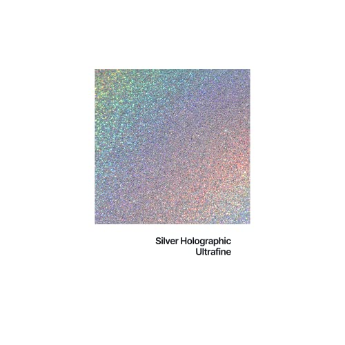 V1RTUS Silver Holographic Glitter Paint Crystal Additive 100g / 3.5oz for Acrylic, Latex, Emulsion - use Interior/Exterior - Wall, Ceiling, Wood, Metal, Varnish, Dead Flat, Matte, Soft Sheen or Silk
