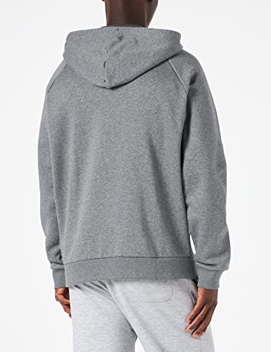 Under Armour Men's UA Rival Fleece Full Zip Hoodie , Pitch Gray Light Heather (012)/Onyx White , XX-Large