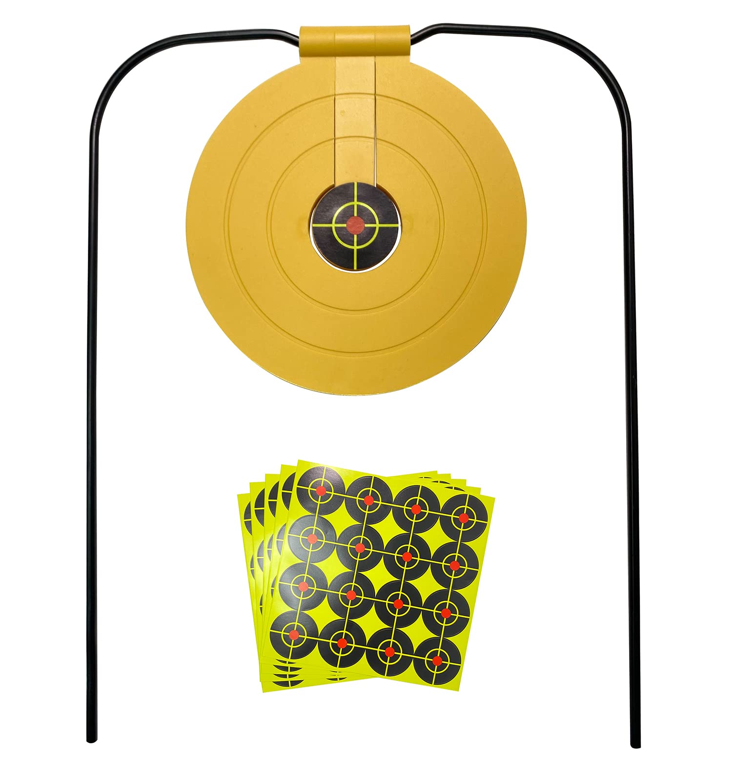 Two in One Self-Healing Spinner Target, 8 Inches Gong Target, Shooting Targets for Gun - Rifle - Pistol - Airsoft - BB Gun - Air Rifle