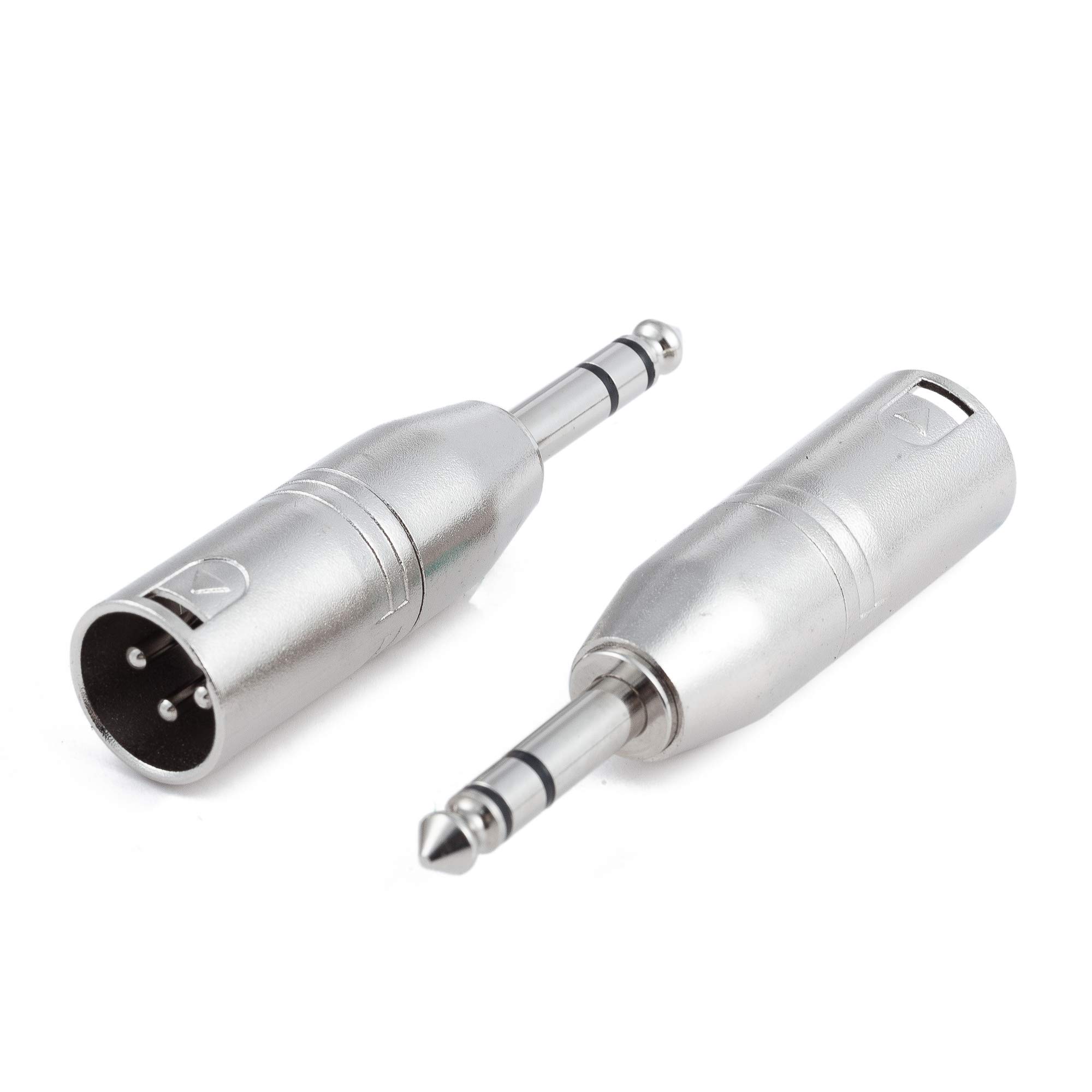 TRS to XLR Male, Ancable 4-Pack XLR 3-Pin Male to 6.35mm 1/4" Sterteo Male Plug Connector for Mixer, Speaker, Microphone, Snack Cable