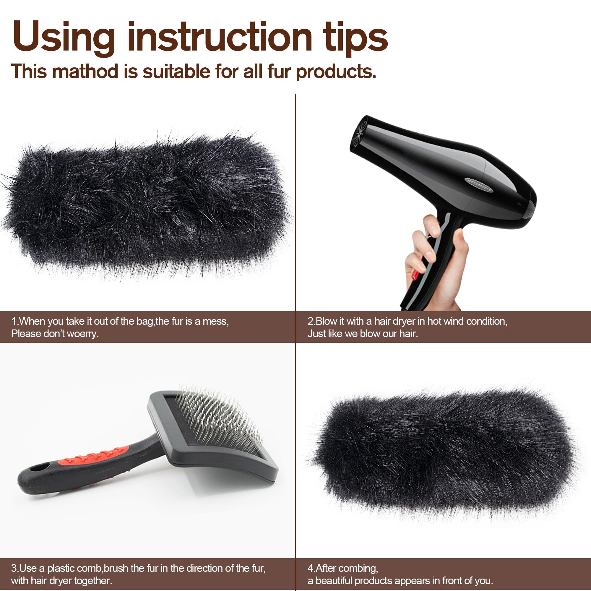 Yetagoo Faux Fur Headband for Women Winter Earwarmer Earmuff Hat Ski