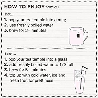 teapigs Peppermint Tea Bags, 50 Count, Naturally Caffeine Free, Fresh Minty Whole Leaf Peppermint Herbal Tea