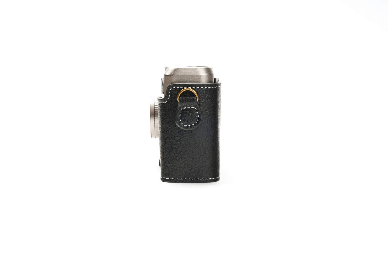 TP Original Handmade Genuine Real Leather Half Camera Case Bag Cover for Contax T2 Black Color