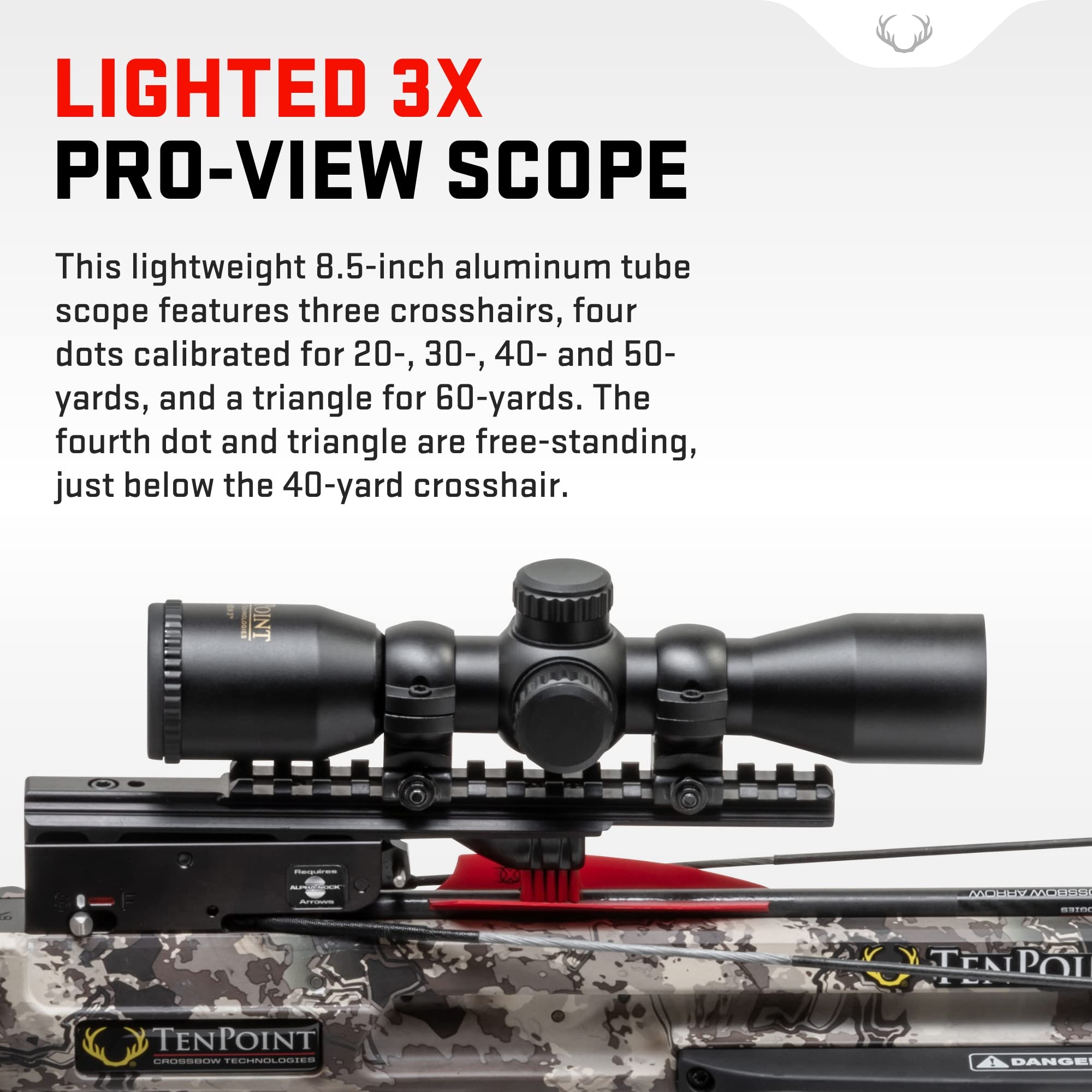 TenPoint Pro View 2 3X Crossbow Scope (HCA-097-II)