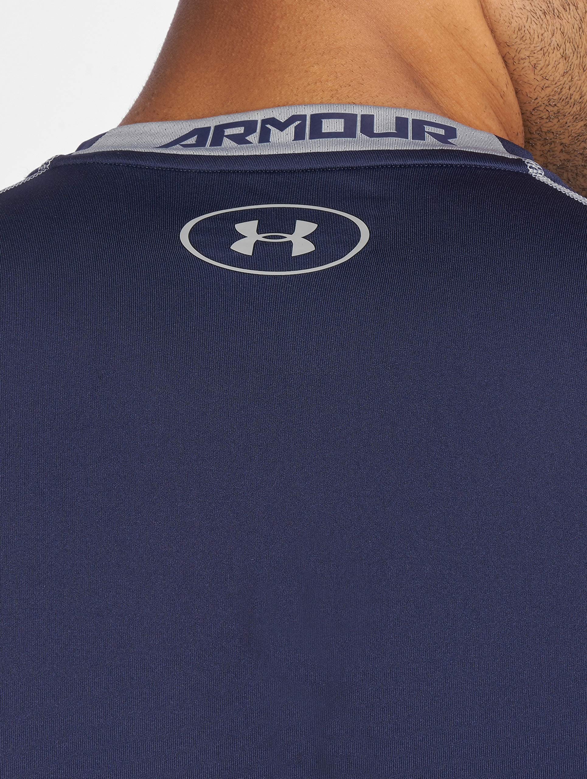 Under Armour Men's UA HeatGear Armour Short Sleeve Compression Shirt MD Navy