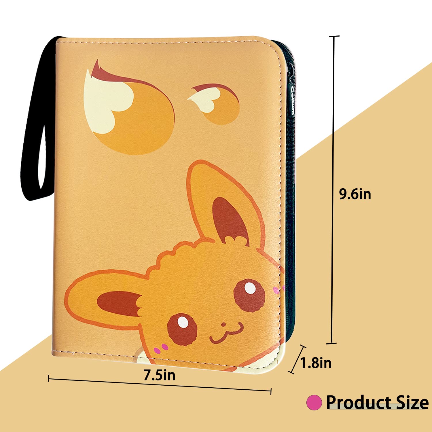 Trading Card Binder for TCG Cards, Card Holder with Removable Sleeves,Collection Case Book Display Storage Carrying Toy Gift for Kids Playing Trading Card Games