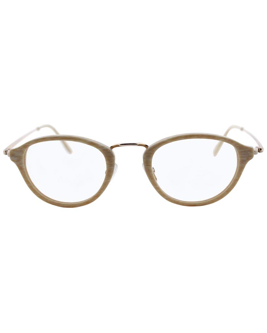 Tom Ford Oval Eyeglasses TF5321 060 Size: 47mm Striped Ivory/Gold FT5321