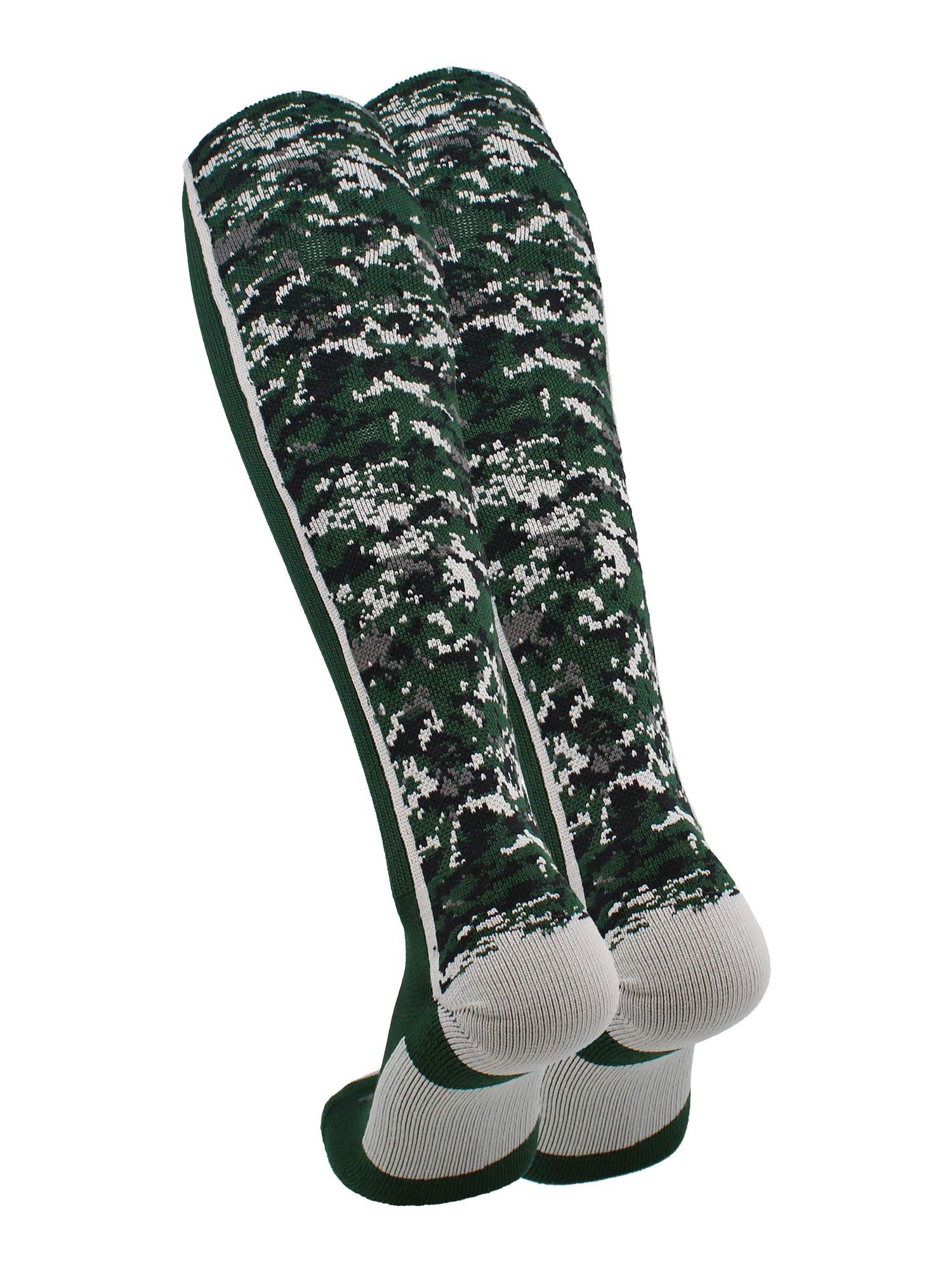 TCK Sports Digital Camo Over The Calf Socks, Dark Green, X-Large