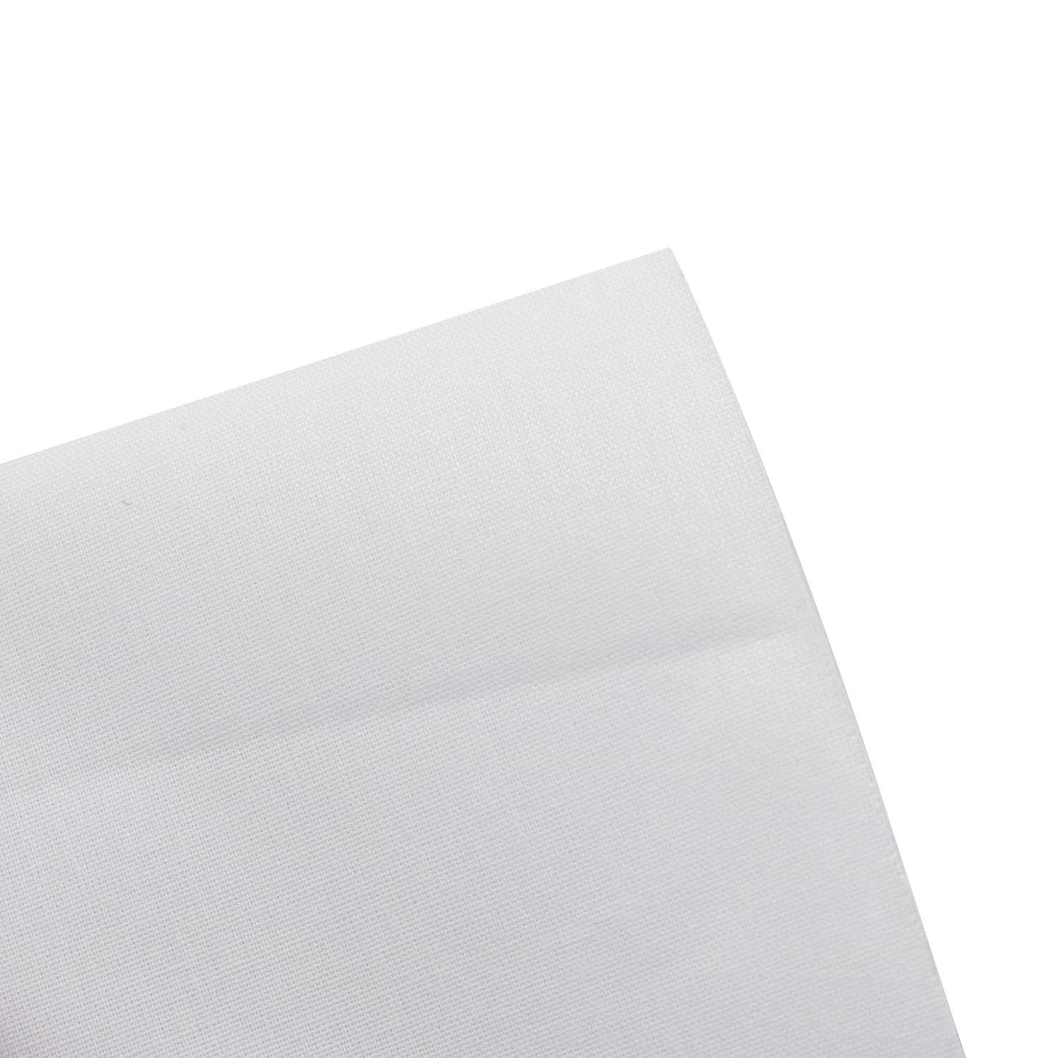 XGNG White T-Shirt Blouses Dress Collars DIY Craft Supplies Woven Cotton Iron-On Fusible Interfacing
