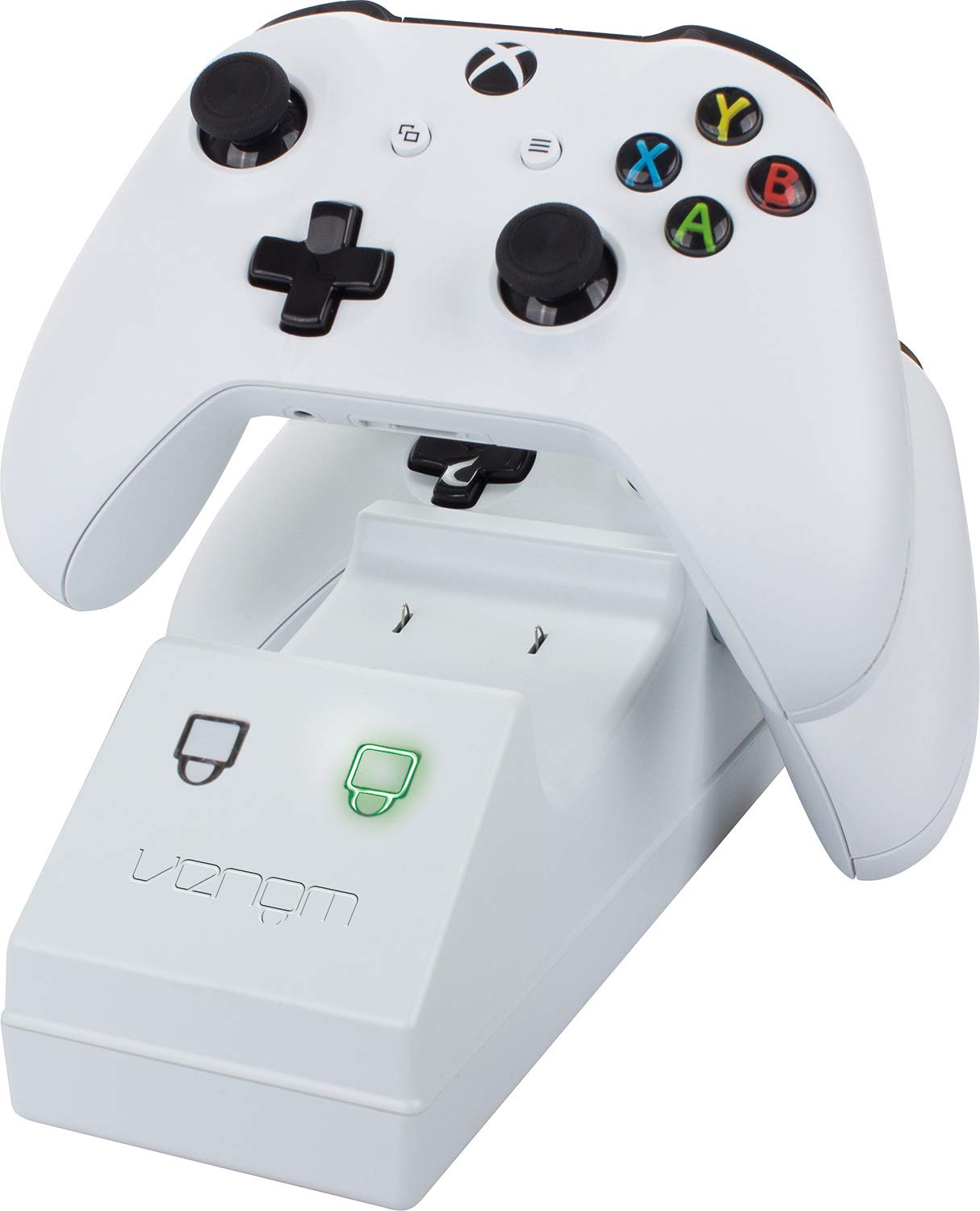 Venom Xbox One Twin Docking Station with 2 x Rechargeable Battery Packs: White Xbox One