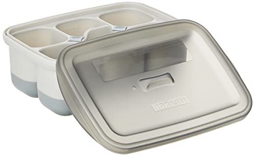 Skip Hop Baby Food Storage Containers, Easy-Fill Freezer Trays, Grey/Teal