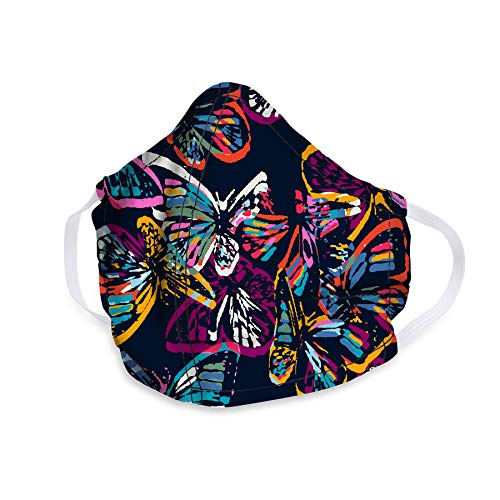 Vera Bradley womens 3-pack Double-layer Cotton Face With Filter Pocket Mask, Flamingo Fiesta/Butterfly Flutter/Garden Grove, One Size US