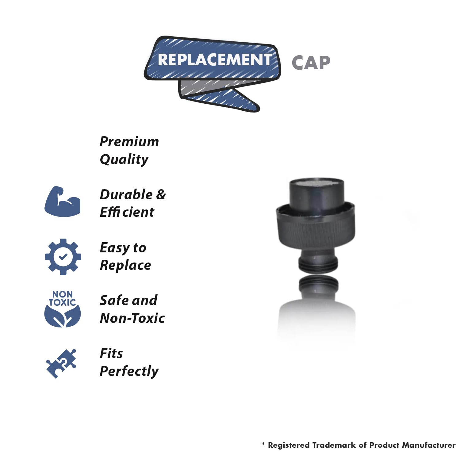 Replacement Part For Bissell, 160-8691 Vacuum Cleaner Clean Tank Cap & Insert # compare to part 1608691
