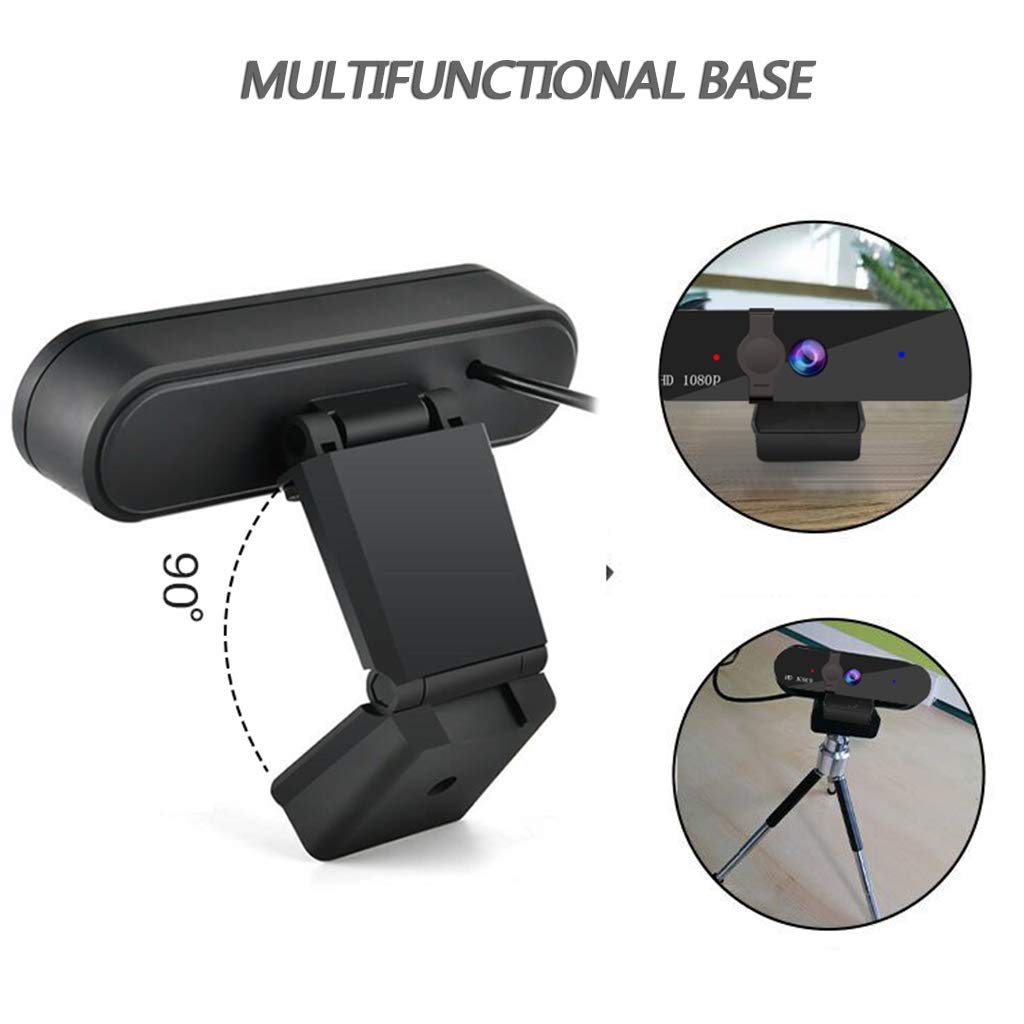 Webcam HD 1080p Web Camera USB PC Computer Webcam with Microphone 90-Degree Widescreen Autofocus Pro Streaming Webcam for Recording Calling Conferencing Gaming