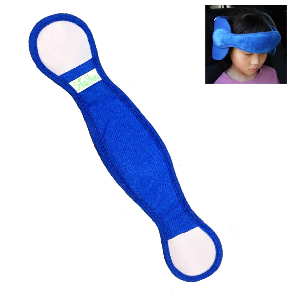 StoHua Adjustable Child Car Seat Head Support - Toddler Carseat Head Neck Pillow Strap, Kids Safety Neck Relief Head Support Band Sleep Strap, Brown