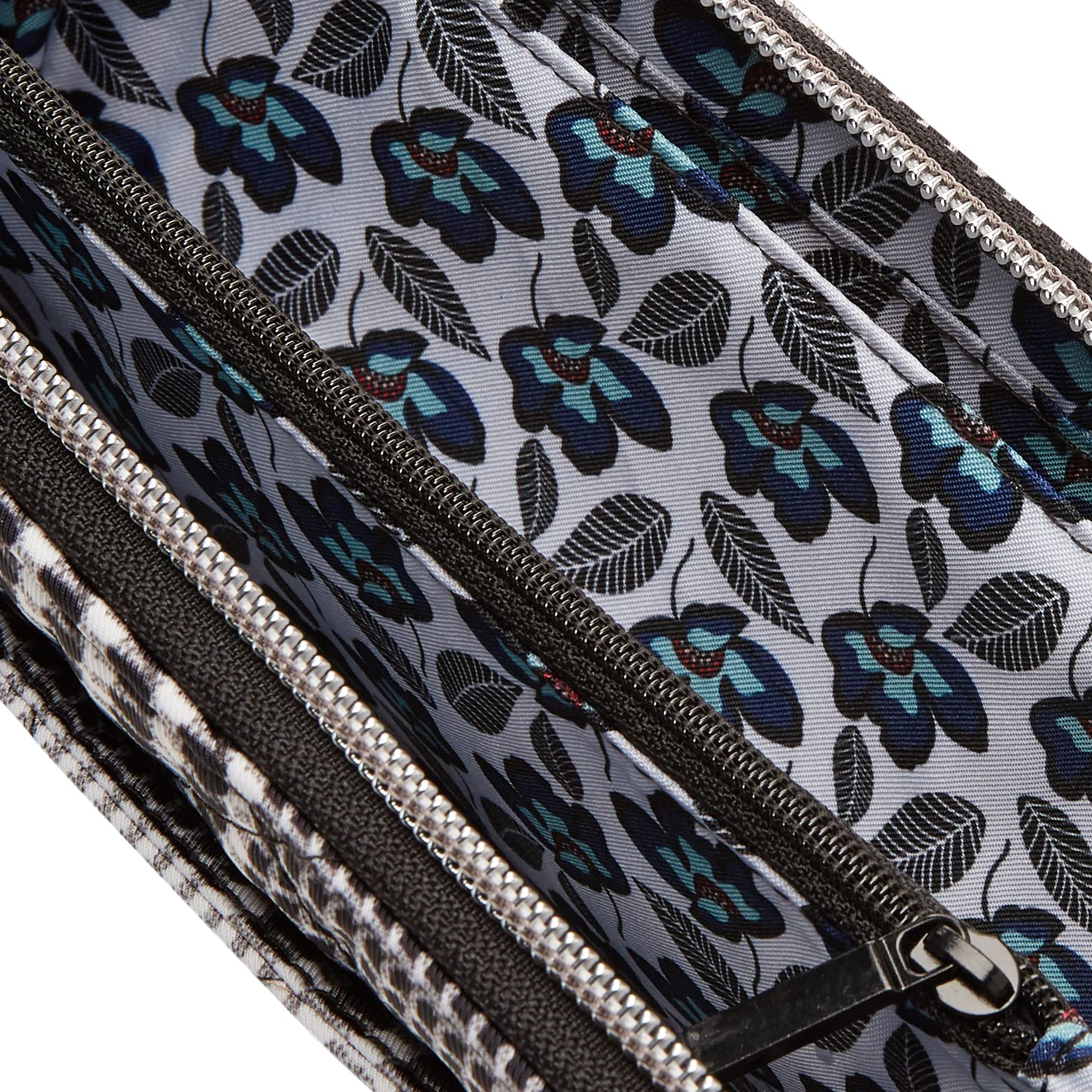 Vera Bradley Women's Performance Twill Accordion Wristlet With RFID Protection, Tranquil Gray, One Size