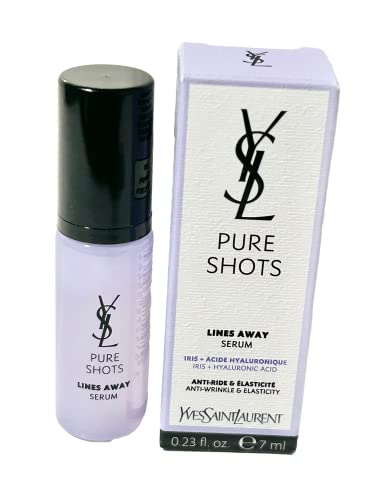 Yves Saint Laurent YSL PURE SHOTS Lines Away Serum Anti Wrinkle & Elasticity Mini Travel Size 7 ml / 0.23 fl oz.
