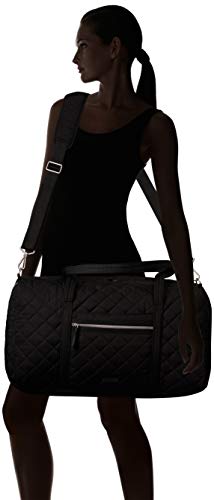 Vera Bradley Women's Performance Twill Lay Flat Travel Duffle Bag, Black, One Size