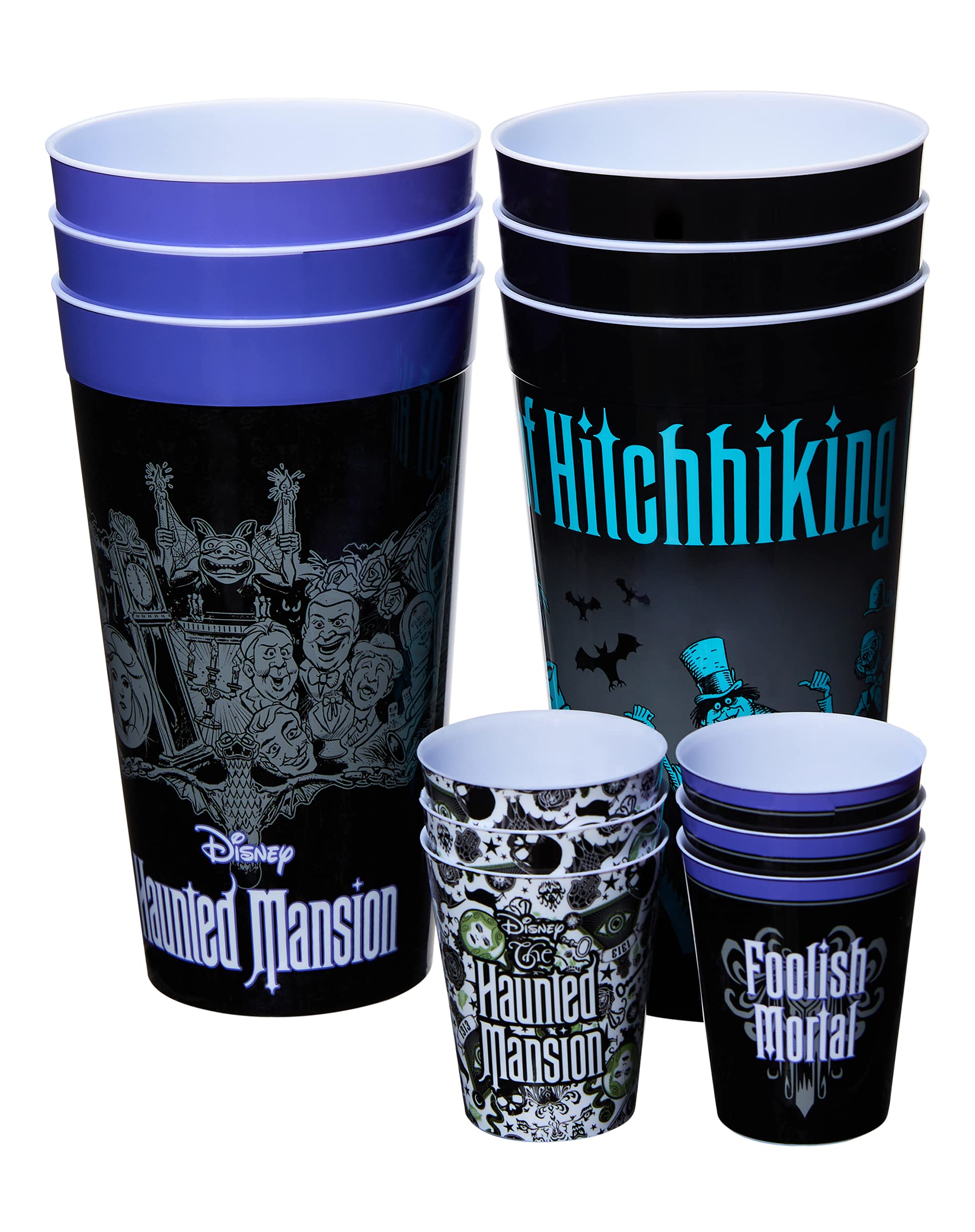 Spirit Halloween Disney The Haunted Mansion Carnival Cup and Mini Glass Set