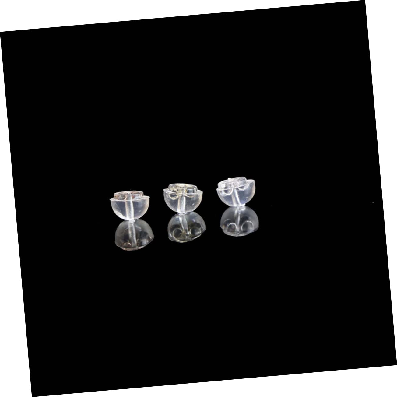 TEHAUX 30 Pair Pierced Earring Backs Clear Earrings Earring Stopper Jewelry Accessories Earring Accessories Silicone Earplugs Earrings Accessories Material Replace 18k Shield