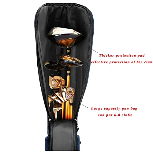 WANHUI Carry Golf Stand Bag with Strap, Premium Lightweight Padded Golf Travel Bag, 2 Way Top Divider, Golf Cart Bag for The Driving Range, Par 3 and Executive Courses (Size : B)