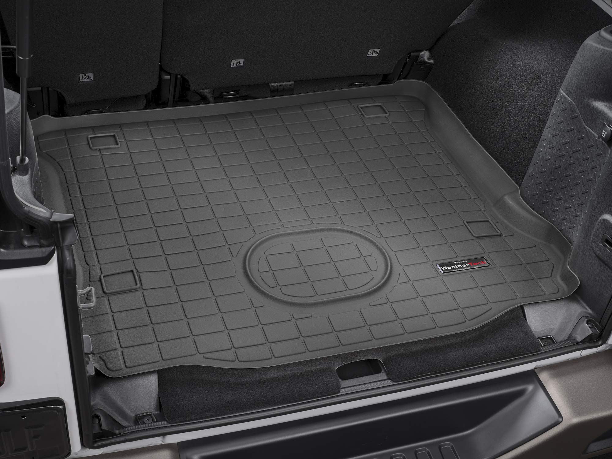 WeatherTech Cargo Trunk Liner for Jeep Wrangler Unlimited 4-Door, Wrangler JK Unlimited 4-Door - Behind 2nd Row (40745) Black