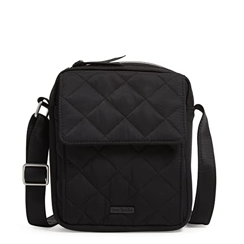 Vera Bradley Women's Performance Twill Small Crossbody Purse, Black, One Size