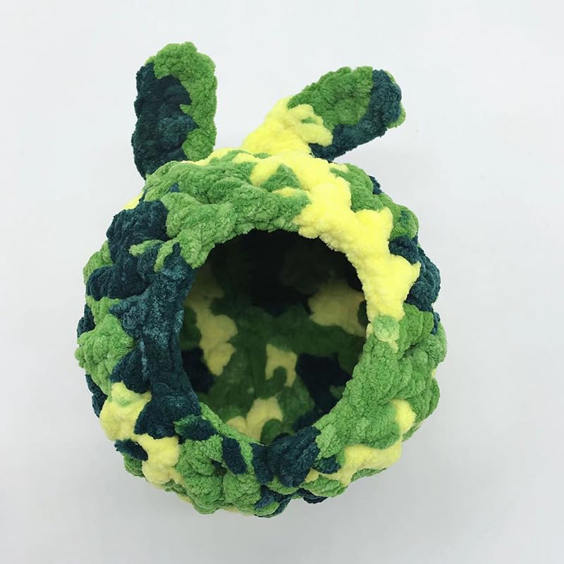Yotughto Hedgehog Sleeping Bed Hammock Baby Small Animals Hanging Bed for Hedgehog Rat Sugar Glider Squirrel Ferret Winter Nest Hideout Pet Accessories (M,Green)