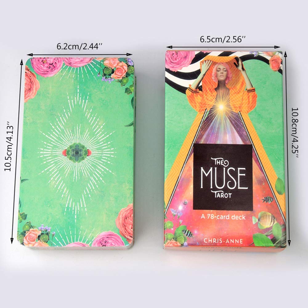 Wanshe Tarot Cards,Muse Tarot Cards for Beginners:Includes a Full English 78 Card Divination Esoteric Tarot Deck Tarot Card,Divination Gift