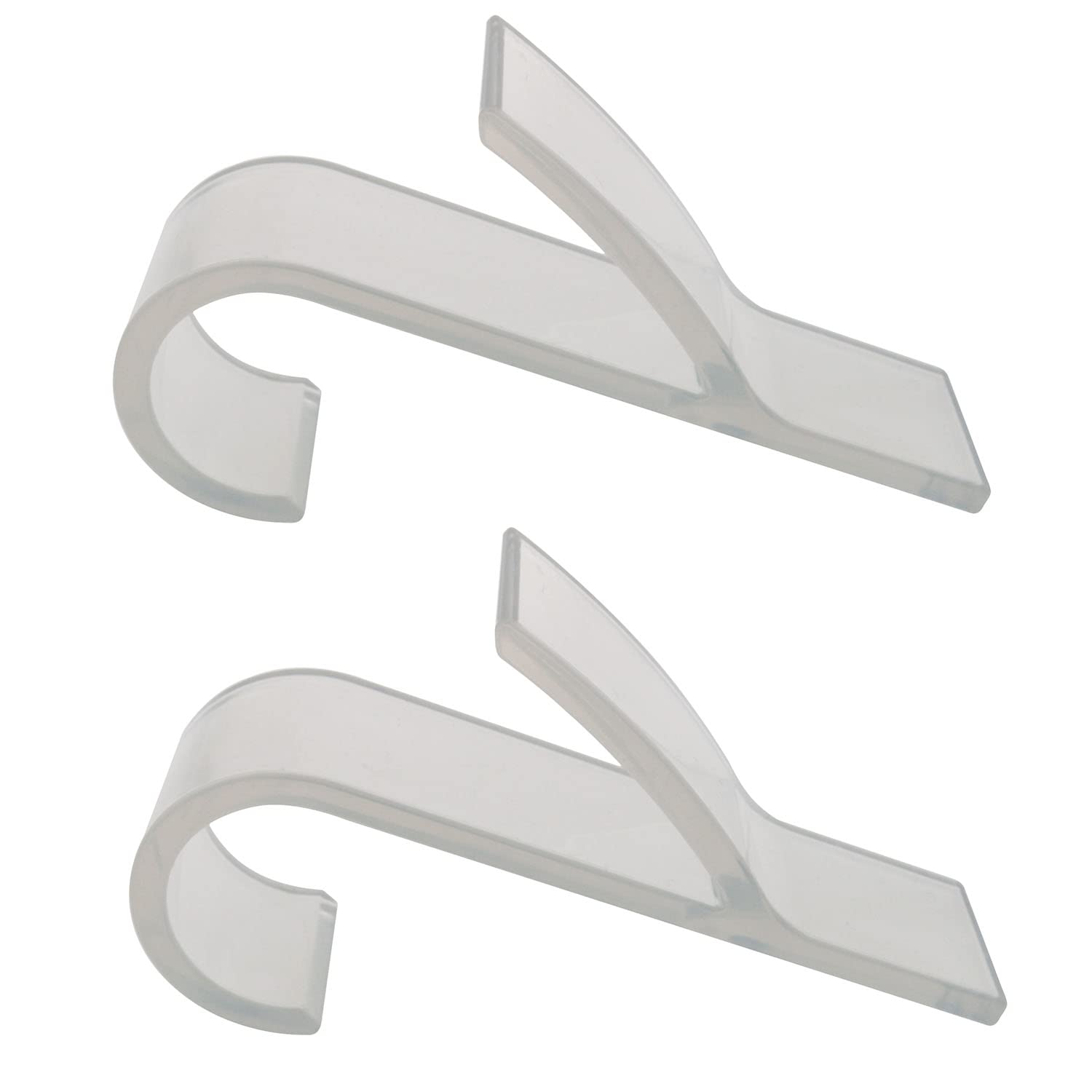 ZZHXSM 2pcs Heating Towel Radiator Hook Door Hook Clear Hanger for Heated Towel Rail Radiator Tubular Bath Hook Holders