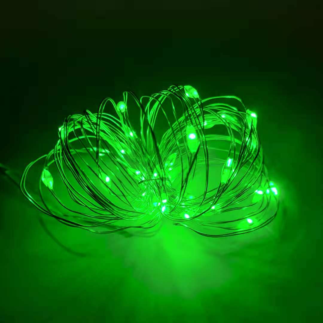 yongzhenlite 4 Pack Battery Operated Fairy Lights with Timer, Led Mini Lights for Christmas and Halloween Lighting Decoration, 6 Hours ON/18 Hours Off,30 Count LEDs,10 Feet (Green)
