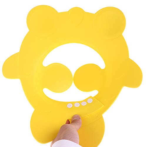 SUNTRADE 3PCS Adjustable Cartoon Baby Bathing Visor,Safe Shampoo Shower Bathing Protect Soft Cap Hat for Baby Children Kids