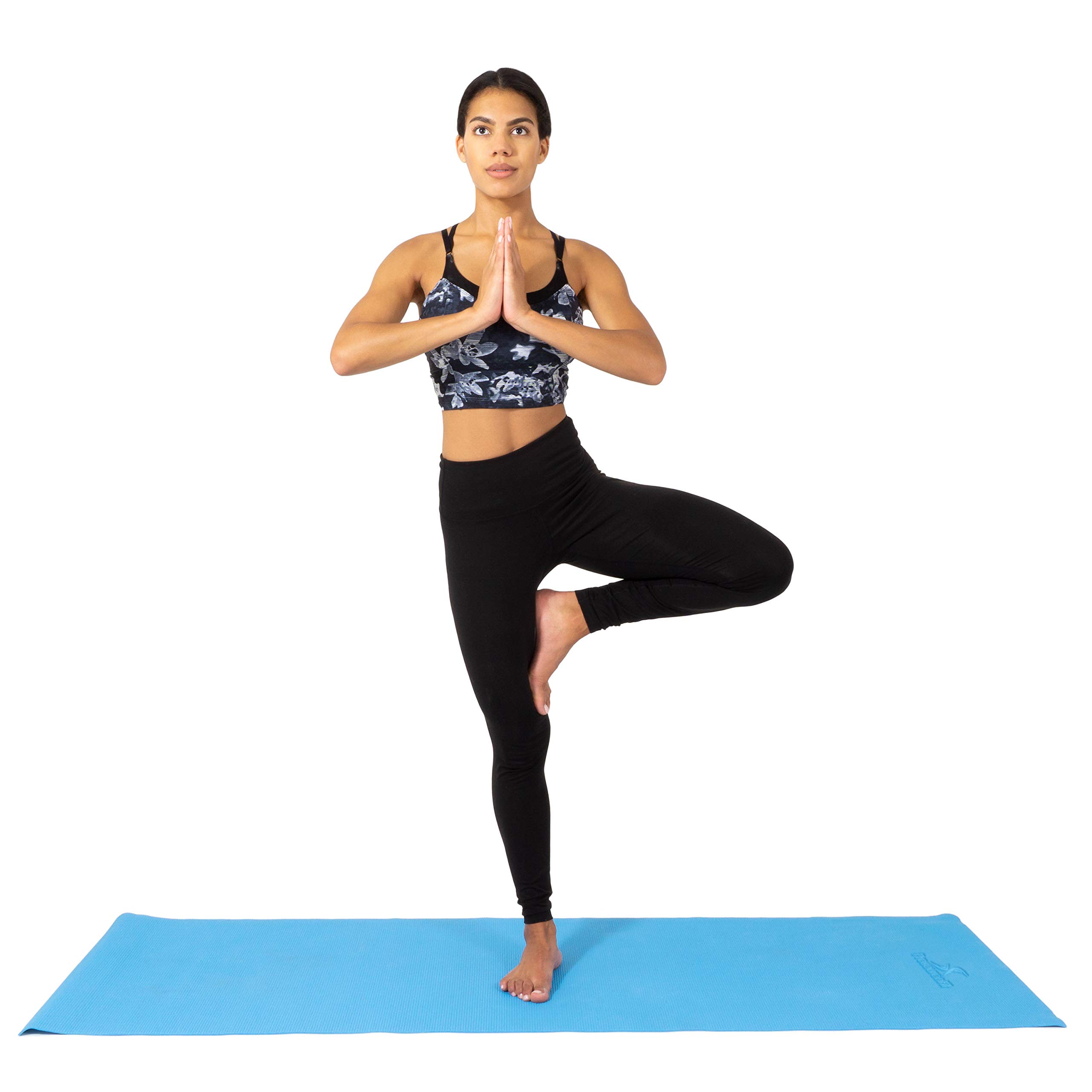 ProsourceFit Classic Yoga Mat 1/8β (3mm) Thick, Extra Long 72-Inch Lightweight Fitness Mat with Non-Slip Grip for Yoga, Pilates, Exercise