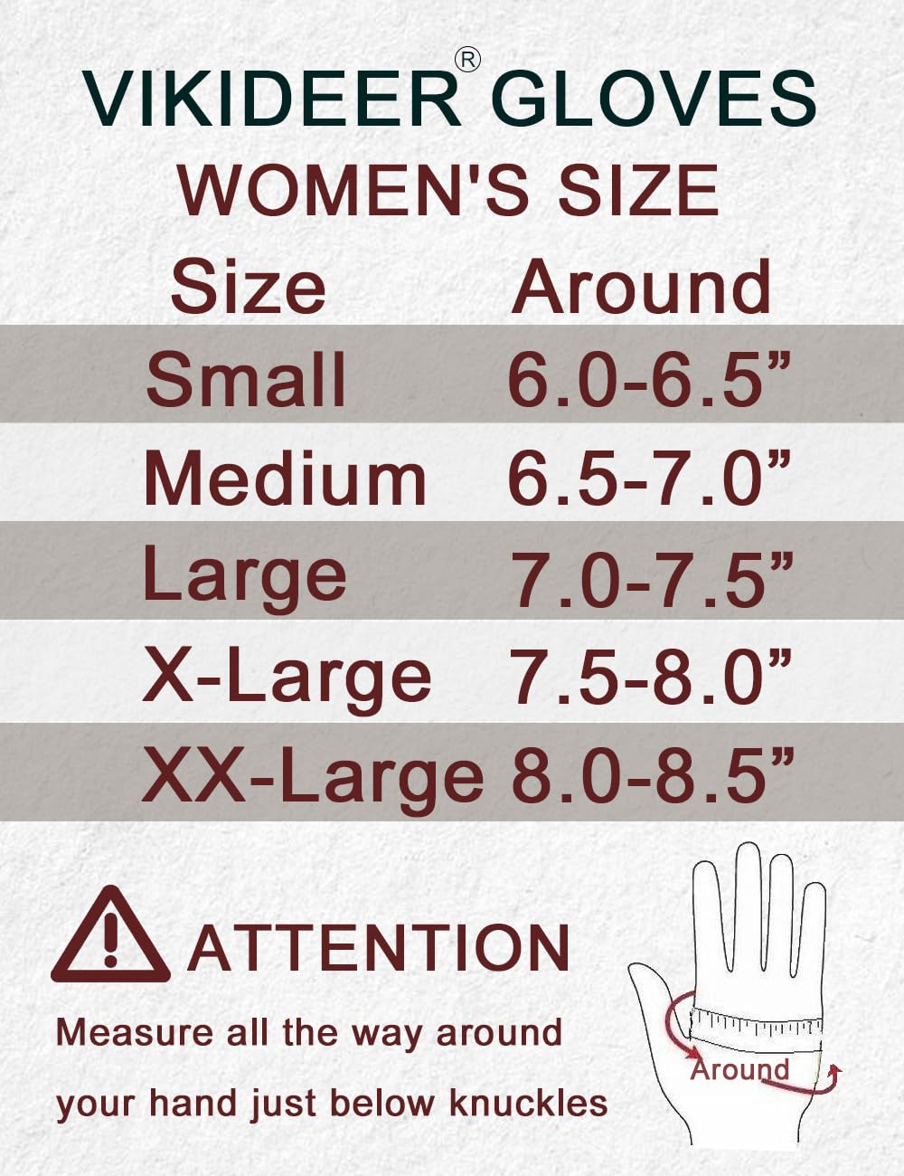 VIKIDEER Winter Warm Cashmere Lining Rabbit Fur Cuffs Leather Gloves for Women Touchscreen Black Large
