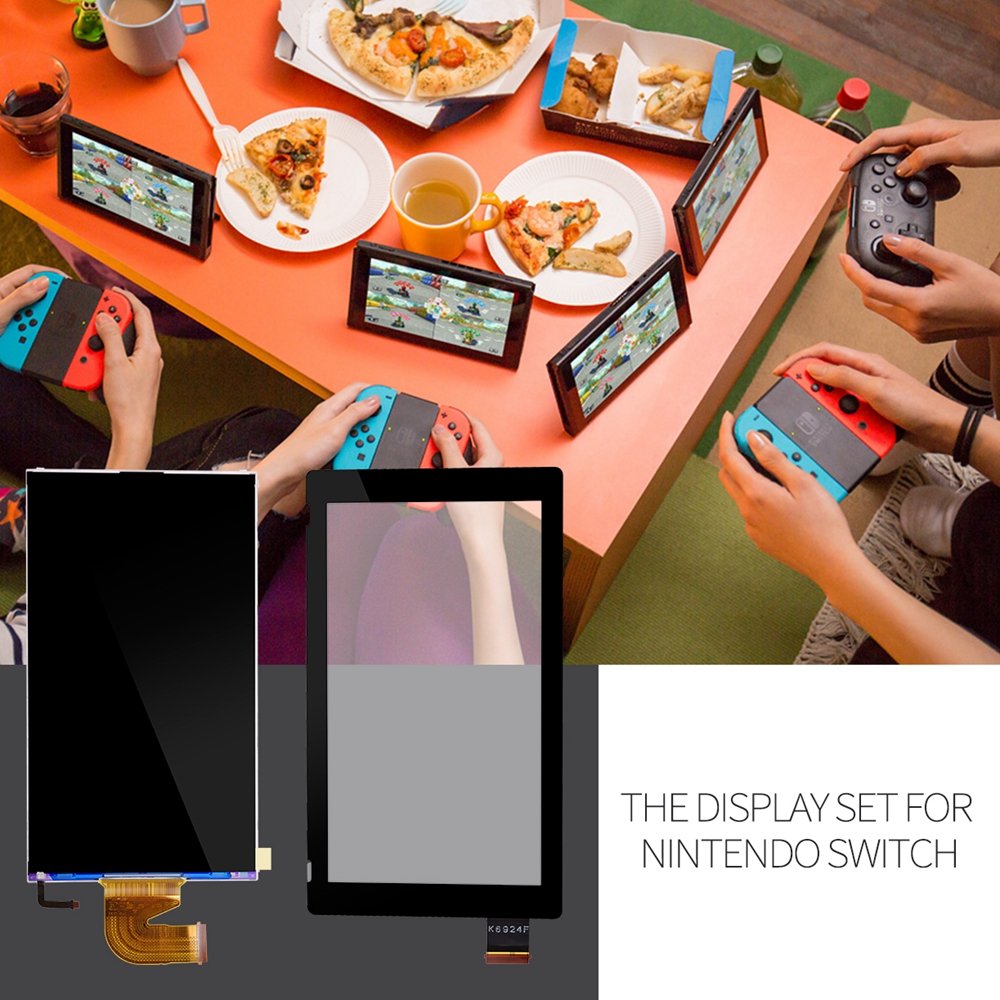 YTTL® Replacement LCD Screen Display and Digitizer Set For Nintendo Switch Gamepad (not fit for Nintendo Switch Lite))