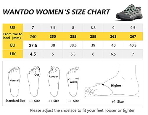 wantdo Women'S Low Cut Hiking Shoes Waterproof Hiking Boots Lightweight Camping Backpacking Shoe 8.5 Garnet Grey