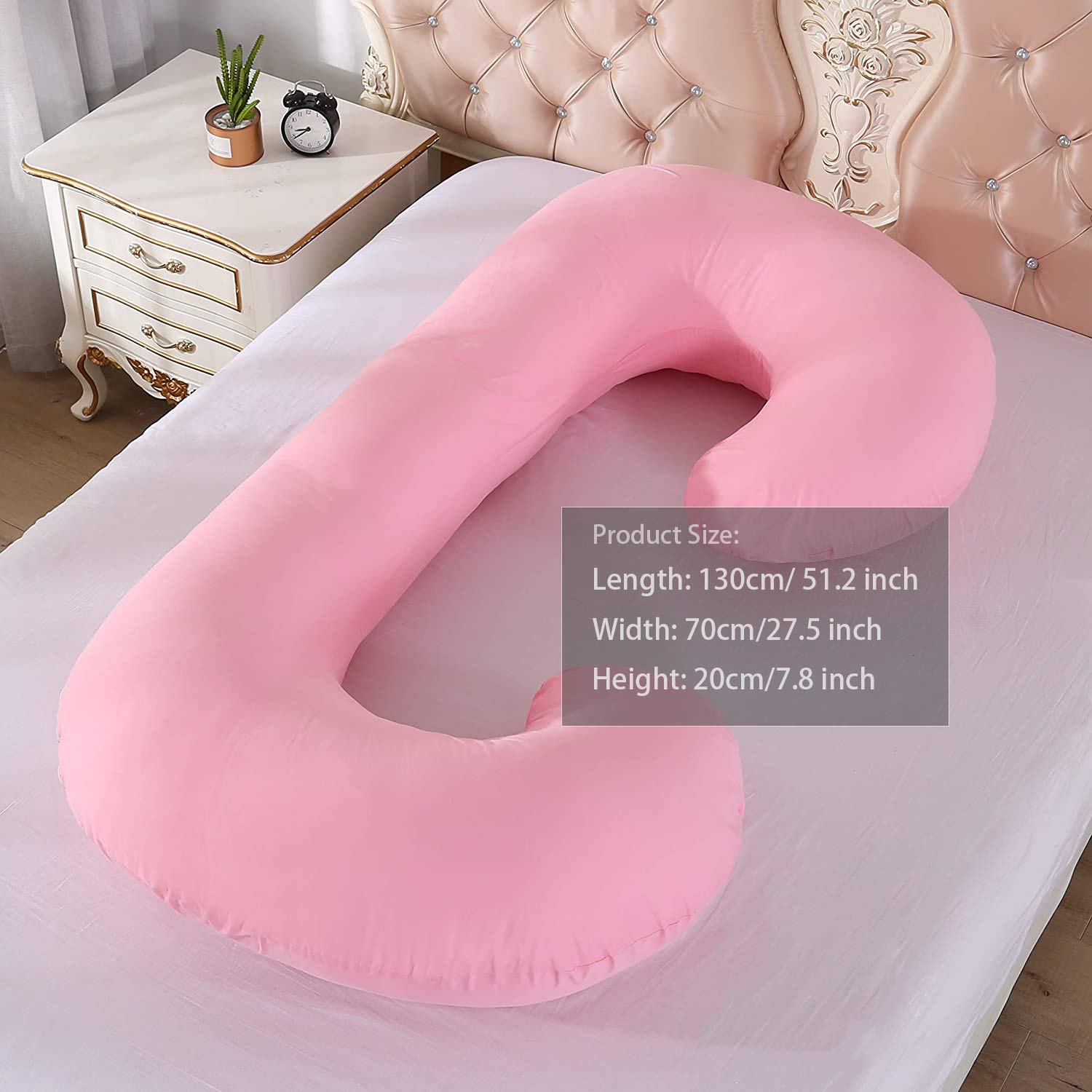 Ruutcasy Pregnancy Pillow,Full Body Pillow Maternity Support with Comfort Body Back Support Nursing Maternity Pregnancy Pillow with Removable Cover