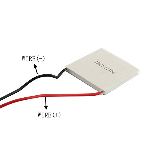 Youliang 1PC TEC1-12706 Thermoelectric Cooler Heat Sink Cooling Peltier 12V 5.8A 40x40mm