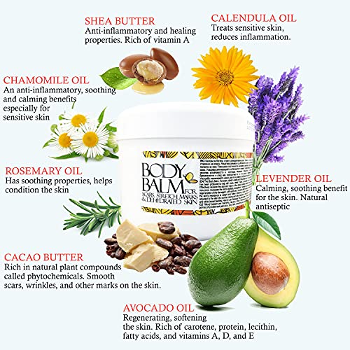 Stretch Mark Remover Cream | Firming, Hydrating, Tightening, Improves Skin Elasticity | Deep Moisturizing Post-Pregnancy Body cream for stretch marks | Naturally-Sourced Extracts and Oils Formula
