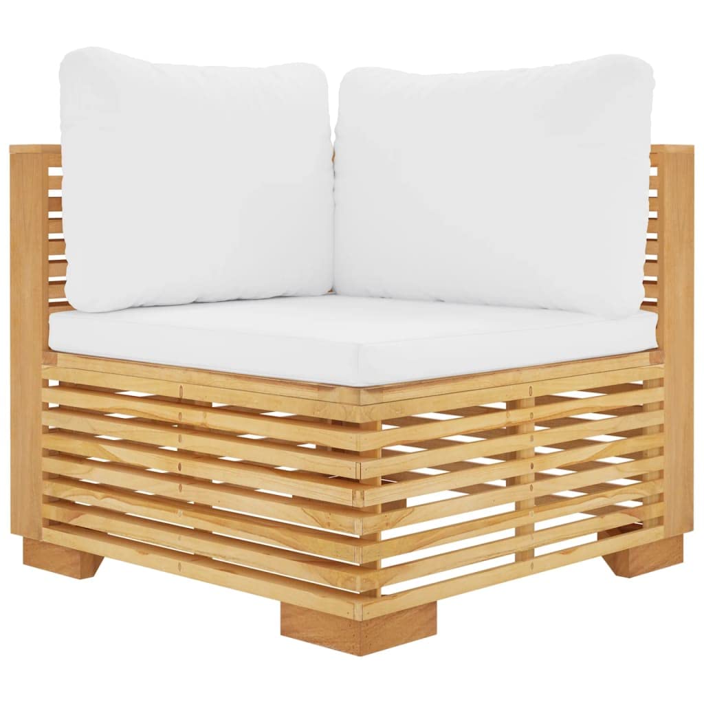 WEHUOSIF 4 Piece Patio Lounge Set with Cushions,Garden Lounge Set,Combination Sofa,Pool Sofa Set,Conversation Sofa,Party Furniture,for Homes,Offices,Living Room,Cafes,Solid Wood Teak
