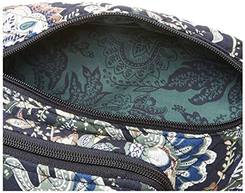 Vera Bradley Women's Cotton Mini Sling Backpack, Java Navy Camo - Recycled Cotton, One Size