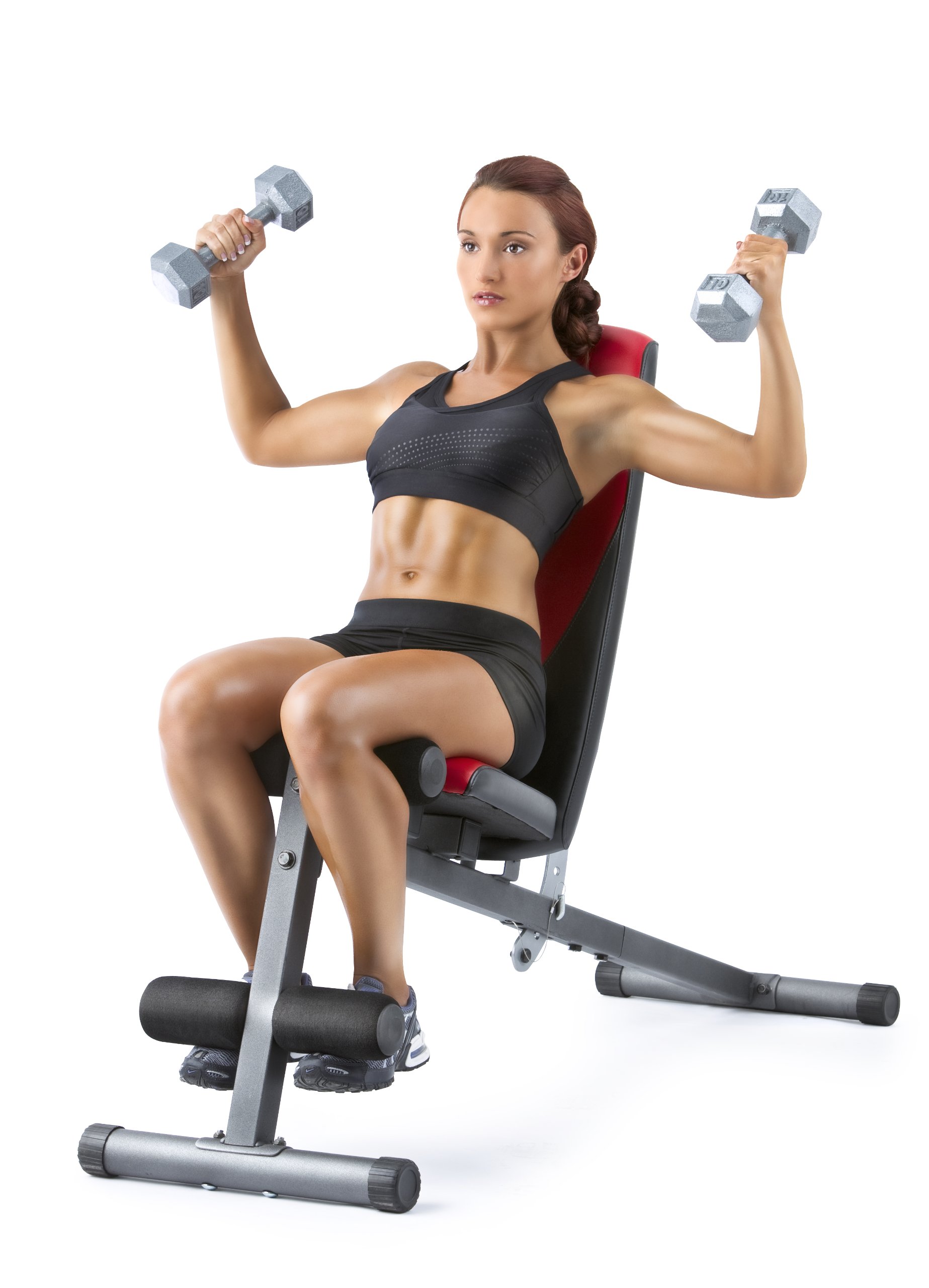 Weider Incline Weight Bench black, 40L x 18.25W x 53.5H inches